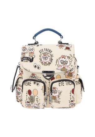 Mymo Klappentasche Klappentasche Frauen wei&szlig; blau