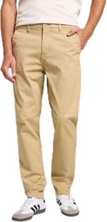 Lee Pantalon Chino Slim pour Homme, Sable, 33W / 32L