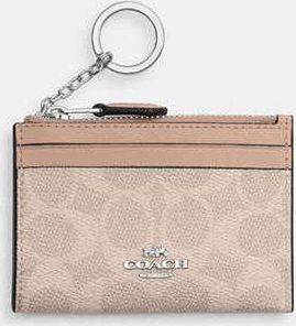 Coach Schmales Mini-Ausweisetui aus charakteristischem Canvas