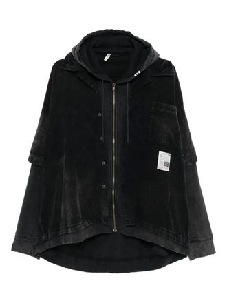 Miharayasuhiro hoodie en velours côtelé - Gris