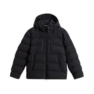 Woolrich Pufferjacke mit Stretch und mattem Finish - - Jackets - Herren - Schwarzk - S