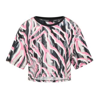 Carlo Colucci Cropped T-Shirt - - Tops - Damen - Mehrfarbig - L
