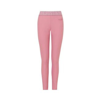 Moschino Femme, Pantalons, Rose, Taille: 42 FR Leggings en tissu technique