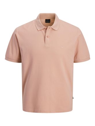 Jack & Jones Poloshirt JACK & JONES JPRBLAWESTON SS POLO, Herren, Gr. XL, misty rose detail:solid, Jersey, Obermaterial: 100% Baumwolle, unifarben, regular fit nor