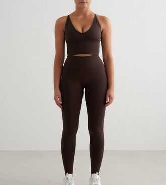 Aim'n Petite - Collants sans coutures effet sculptant - Chocolat-Brown