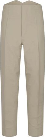 Maison Margiela Homme, Pantalons, Beige, Taille: XL Pantalon Pliss&eacute; en Coton et Soie