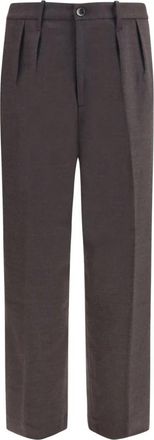 Nine In The Morning Kai Baggy Wool-blend Pants - - Trousers - Herren - Braun - L