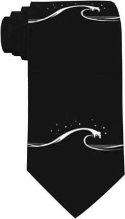 Generic Vague Unique Cravate Décontractée Cravates Hommes Polyvalente Cravate Homme Pour Mariages Soirée Fêtes