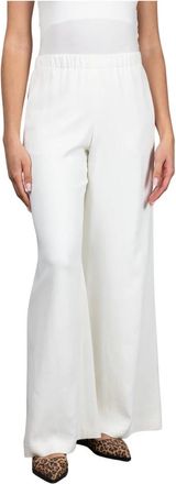 Seventy Femme, Pantalons, Blanc, Taille: 36 FR Wide Pantalons
