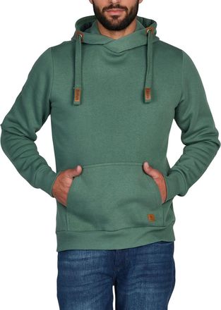 Riverso Hoodie Herren Regular Fit RIVNiklas Kapuzenpullover Pullover Cross-Over-Kragen Gr&uuml;n XXL, Gr&ouml;&szlig;e:XXL, Farbe:Forest Green