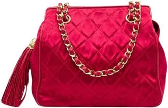 Chanel Pre-owned Satin sacs-chanel - Femme - Pre-owned - Rouge - Taille: ONE Size