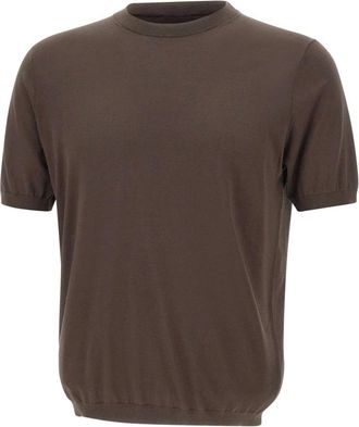 KANGRA Homme, Pulls, Brun, Taille: 4XL Pull ras du cou &agrave; manches courtes