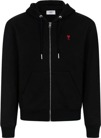 Ami Homme, Sweatshirts et sweats &agrave; capuche, Noir, Taille: XL Ami De Coeur Zipped Sweat &agrave; capuche