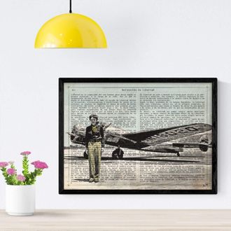 Nacnic Poster von Amelia Ohrheiz. Drucke von wichtigen Zeichen. Poster von Musikern, Schauspielern, Erfinder, Entdeckern. A4-Gr&ouml;&szlig;e mit Rahmen