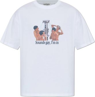 Carne Bollente Homme, Tops, Blanc, Taille: XL Sounds Gay, Im In T-Shirt