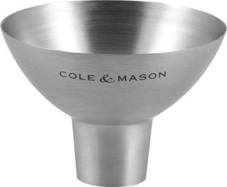 Cole & Mason Dover Trichter für Gewürze, Salz, Pfeffermühlen, Küche, Rostfreier Stahl, 6.5cm