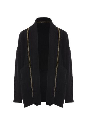 Faina Strickjacke Damen schwarz