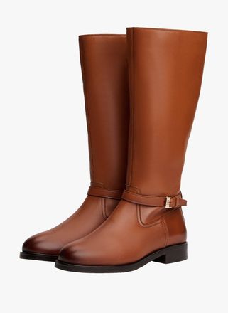 Tommy Hilfiger Bottes zipp&eacute;es en cuir