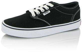 Vans Atwood, Damen Sneakers, Schwarz ((Canvas) Blk/Wht 187), 41 EU