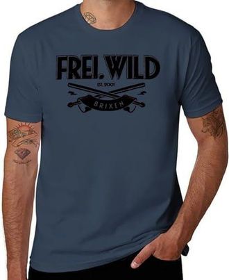 Generic Frei.Wild Wo Die Besten Trohnen T-shirt pour homme, Style marine, L