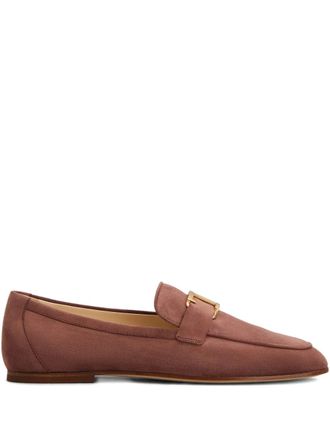 Tod's T Timeless strap loafers - Braun