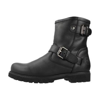Panama Jack Stilvolle Decken mit seitlichen Schnallen - - Shoes - Damen - Schwarzk - 37 EU