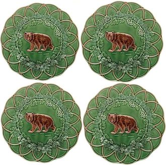 Bordallo Pinheiro Snack Plate Bear - Set 4 - Woods