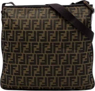 Fendi Sac bandouli&egrave;re en toile Pre-owned - Femme - Pre-owned - Brun - Taille: ONE Size
