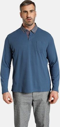 Charles Colby Langarm-Poloshirt DUKE BRENNAN mit aufgesetztem Kragen