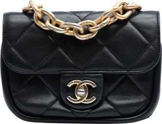 Chanel Sac bandouli&egrave;re matelass&eacute; Pre-owned - Femme - Pre-owned - Noir - Taille: ONE Size