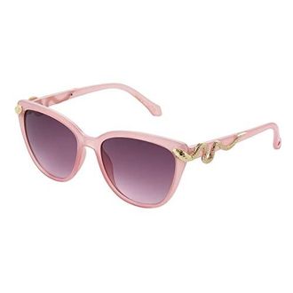 Betsey Johnson Serpentine Sunglasses, Lunettes de Soleil Femmes, Rose Lait avec Serpents dor&eacute;s, 56mm