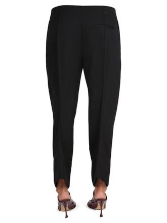 Bottega Veneta Compact Wool Trousers - Black