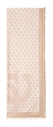 Guess &eacute;charpe Erica Scarf 70X180 Latte Logo beige