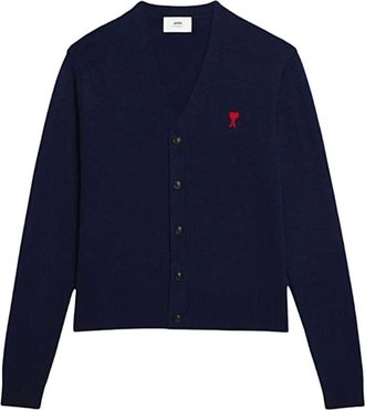 Ami Femme, Pulls, Bleu, Taille: 42 FR Maglia