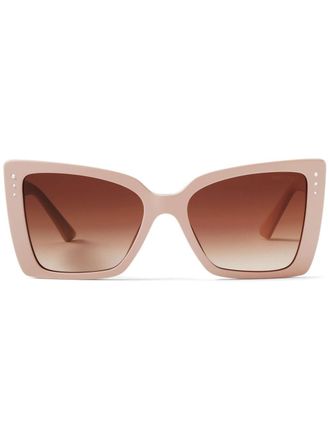Jimmy Choo Eyewear Lorea Cat-Eye-Sonnenbrille - Nude