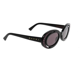 Marni Stylische Sonnenbrille f&uuml;r einen modischen Look - - Accessories - Herren - Schwarzk - ONE SIZE