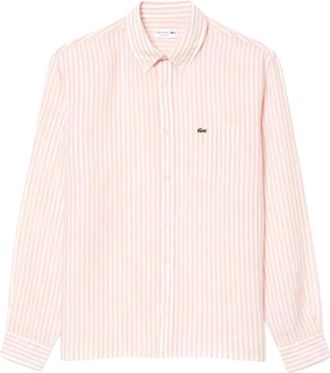 Lacoste Homme, Chemises, Rose, Taille: L Camicia a righe