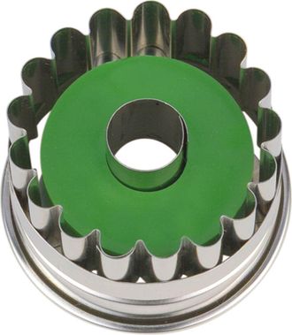 Städter Welser-Ringerl, Auswerfer, Edelstahl, Silber-grün, 4 x 4 x 4 cm