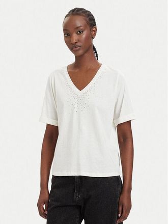 Liu Jo T-Shirt TA6284 JS923 Creme Regular Fit