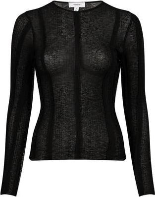 Topshop T-shirt moulant Belma &agrave; manches longues