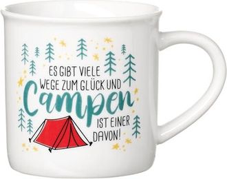 Ritzenhoff & Breker Kaffeebecher Camping - Es gibt viele Wege zum Glück, 360 ml