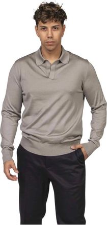 Dolce & Gabbana Homme, Tops, Vert, Taille: M T-shirt &agrave; manches longues avec col