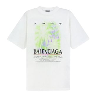 Balenciaga The Window Medium Fit T-shirt - - Tops - Damen - Wei&szlig; - M