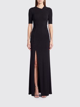 Victoria Beckham Langes Etuikleid von aus Jersey mit asymmetrischem Ausschnitt