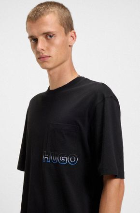 HUGO BOSS T-Shirt Nogoste Rundhalsausschnitt, regular fit, Brusttasche