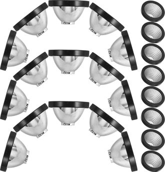 Angoily LIFKOME 50 St&uuml;ck Solar LED Scheinwerfer Lampenschirm Schwarz Rahmen F&uuml;r Au&szlig;enstatuenaugen Garten Balkon Terrasse Dekorative Spotlight Lampenabdeckung
