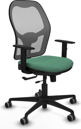 Piqueras y Crespo B&uuml;rostuhl aus Netzgewebe mit 1D-Armen, h&ouml;henverstellbare Lendenwirbelst&uuml;tze, ausgestattet mit Syncro/Traslack und eingespritztem Schaum. Mit Rollen vo