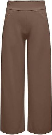 Jacqueline de Yong JdY Jdylouisville Catia Life WD PNT JRS Noos Pantalon avec Taille Haute et Jambe Large, Cacao Nibs, S / 30L Femmes