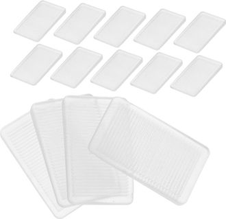 NUOBESTY 8 Stück Teiliges Transparentes Möbelkeil aus Kunststoff Verstellbare Nivellierkeile für Tische Schränke und Türen Kratzschutzbasiert zum Ausgleich von