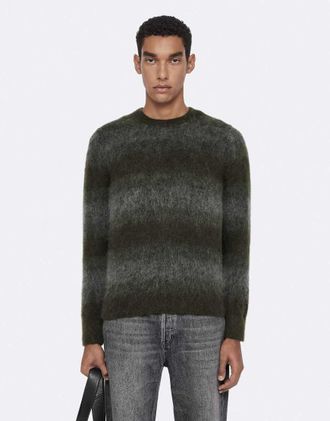 AllSaints Axe sweat-shirt col rond vert